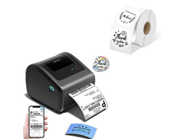Omezizy D450BT Bluetooth Shipping Label Printer and 750Pcs 2x2 Roll ...