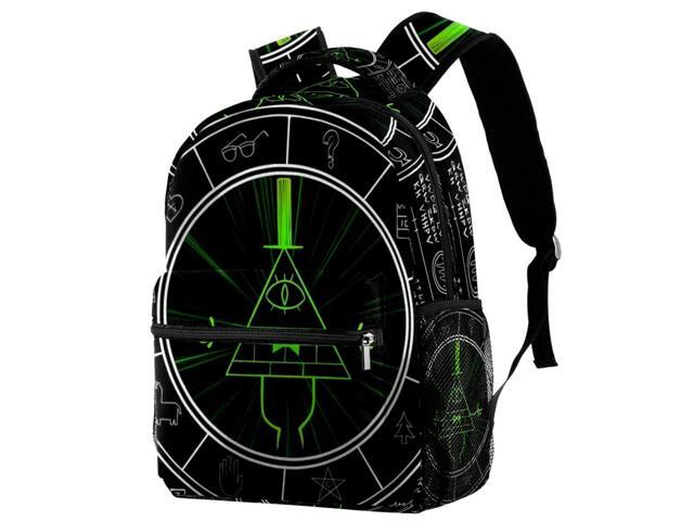 KikandKo School Backpack for Girls Boys, Bill Cipher Elementary School ...