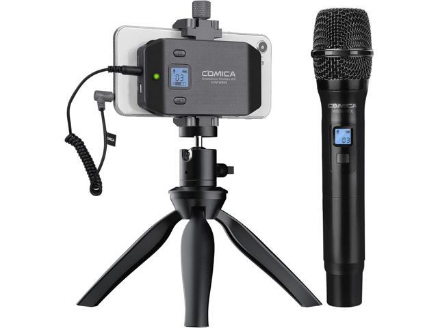 Wireless Microphone for Smartphone, Comica CVM-WS50(H) Handheld ...
