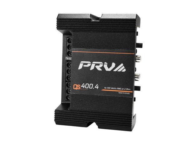PRV Audio QS400.4 2 Ohm Mini Compact 4 Channel Car Audio Amplifier 4 x 100 Watts RMS at 2 Ohm ...