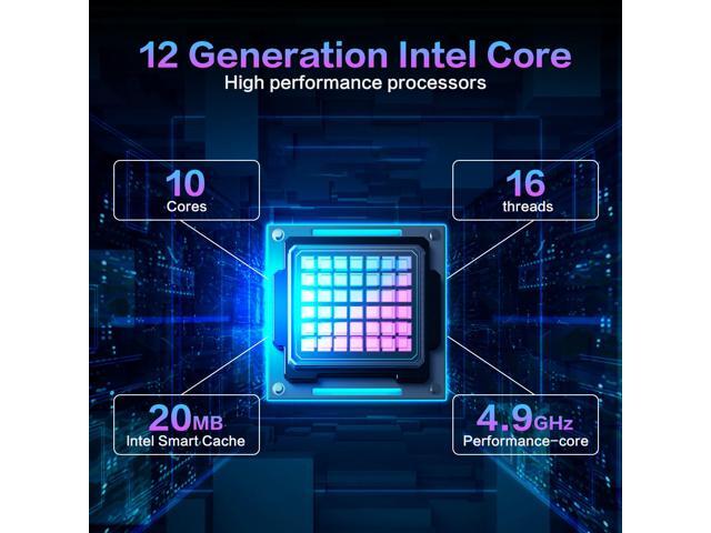 AOACE - Gaming Desktop -Intel Core i5 12th Gen 12400F upgrades to ...