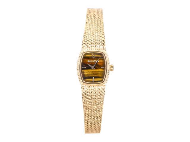 Bulova Goddess Of Time Rose Gold Tone Stainless Steel Brown Dial Quartz ...
