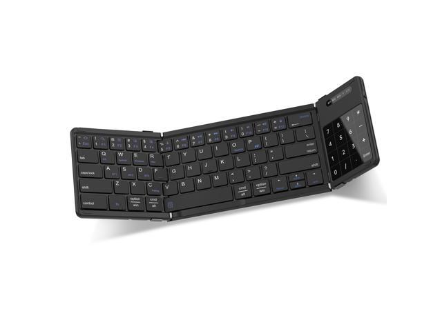 AUSDOM Foldable Keyboard,Sofkeys Air3 Foldable Bluetooth Keyboard with Touchpad and Numeric ...