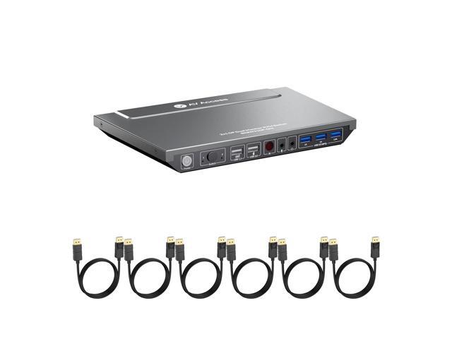 AV Access KVM Switch 2 Computers 2 Monitors DisplayPort 8K@60Hz 4K ...