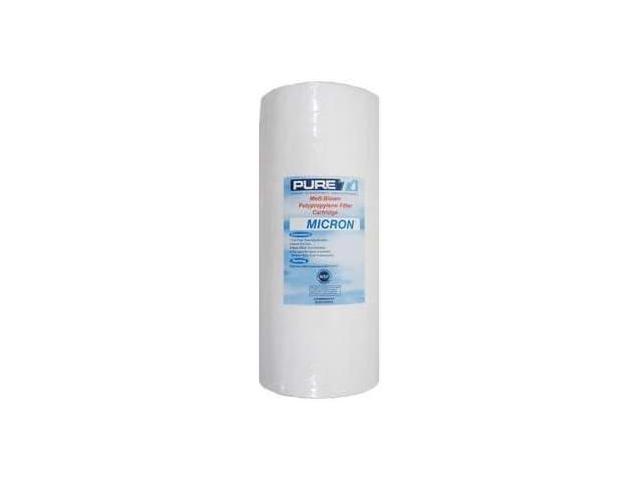 PureT (BVB0987005) 10"x4.5" Spun Polypropylene Sediment 5 Micron Filter ...