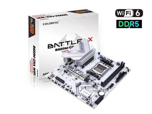 Colorful White BATTLE-AX B650M-GHA WIFI V14 Motherboard DDR5 RAM 96GB ...