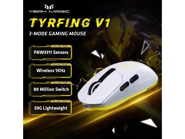 YEAH MAGIC Tyrfing V1 Wireless Gaming Mouse with RGB Charging Dock, 12K ...