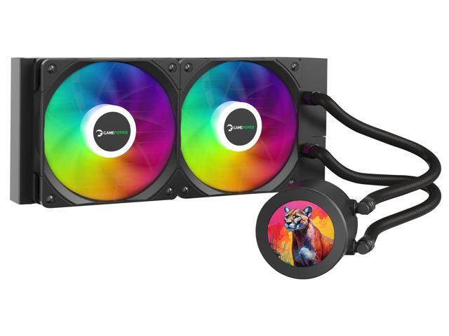 Gamepower Skadi LCD 240 AIO CPU Liquid Cooler, 2.1" Display for GIFs ...