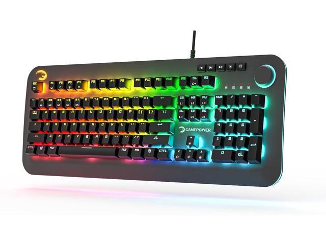 GAMEPOWER Starscream Optical Mechanical RGB Gaming Keyboard, Aircraft ...