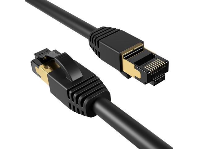 Cables Direct Online Cat8 Black 7FT Ethernet Patch Cable 40Gbps 2000MHz ...
