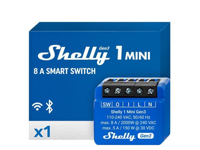 Shelly 1 Mini Gen3 | Wi-Fi & Bluetooth Smart Relay Switch | 1 channel ...