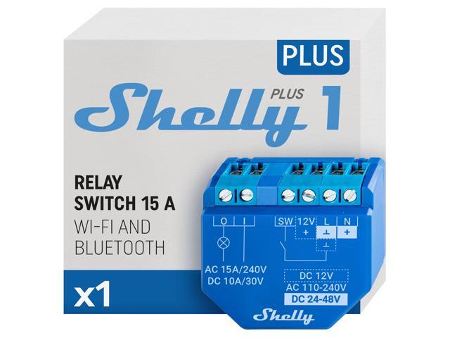 Shelly Plus 1 UL certified | Wi-Fi & Bluetooth Smart Relay Switch | Dry ...