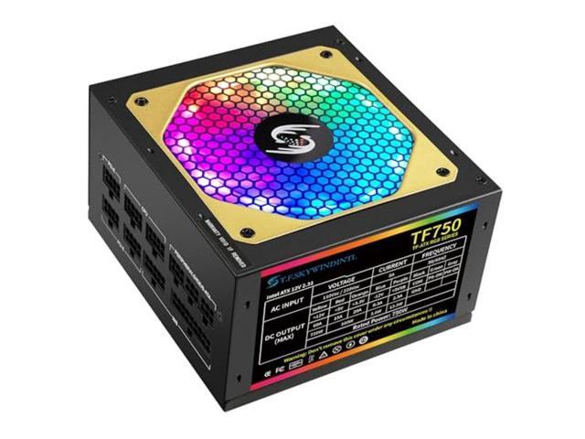 Power Supply 750W PSU ARGB Fully Modular Standard ATX Gaming PC Power ...