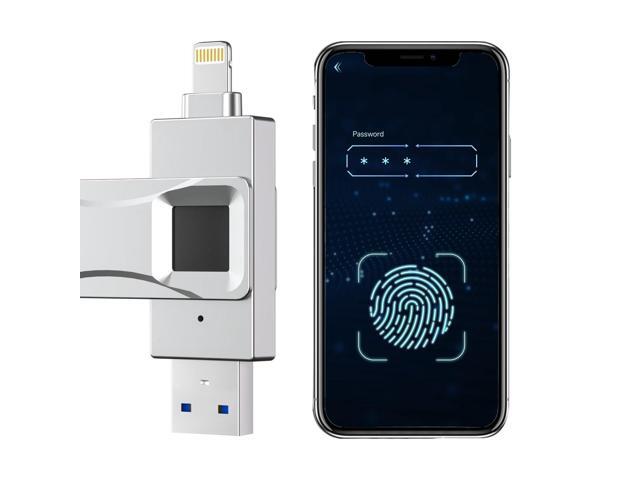 Howay 256/128/64GB Encrypted USB Flash Drive, Fingerprint Flash Drive ...