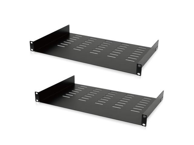 Tecmojo 2 Pack 1U Server Rack Shelf,11inch Depth Rack Mount Shelf ...