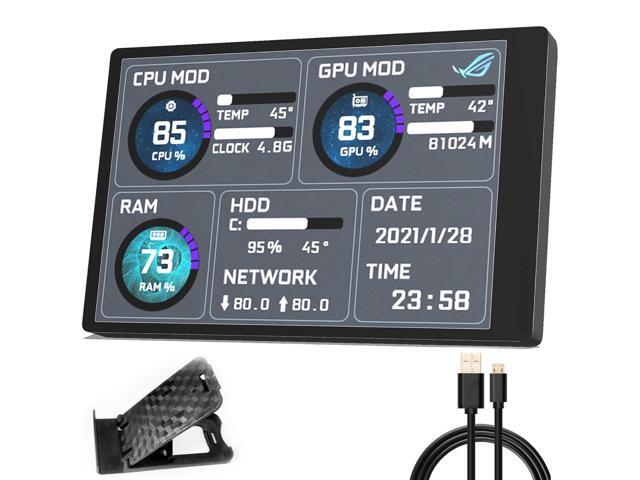 WOWNOVA English Version Computer Temp Monitor, PC Sensor Panel Display ...