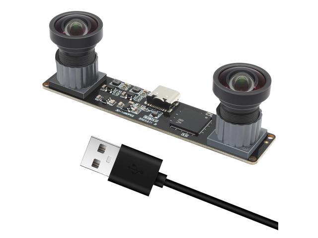 MMlove USB Stereo Camera 1080P 60FPS Synchronous Dual Lens 4MP Camera ...