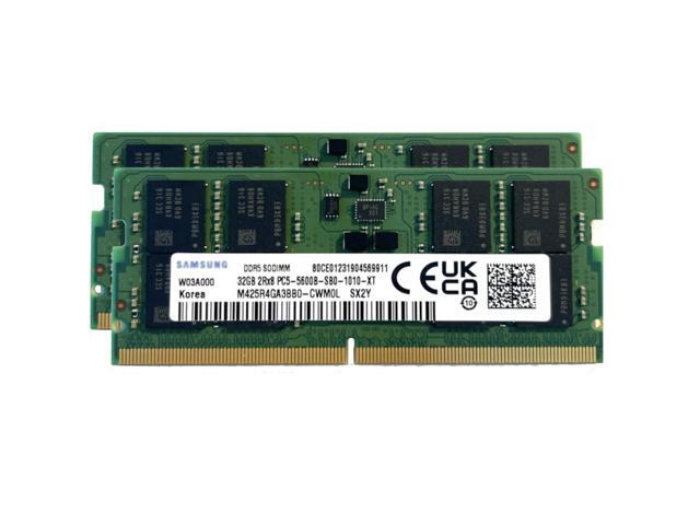 Sam Original 64GB (2x32GB) DDR5 5600MHz PC5-44800 SODIMM 2Rx8 CL46 1.1v ...