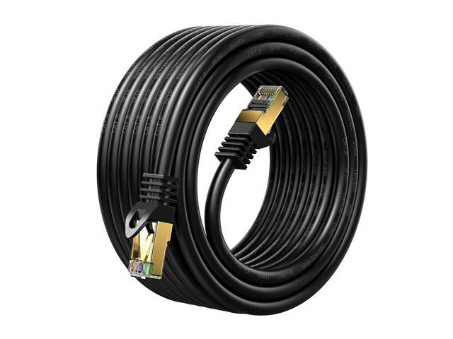 Qxcynsef 200FT Outdoor Cat 6 Ethernet Patch Cable,Cat6 Internet 26AWG ...