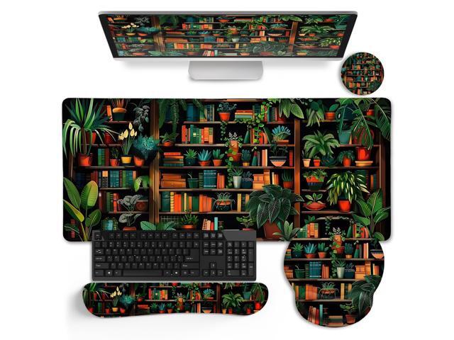 LIMKRIAN Book Mouse Pad Set Large Desk Matt for Desktop, Ergonomic ...