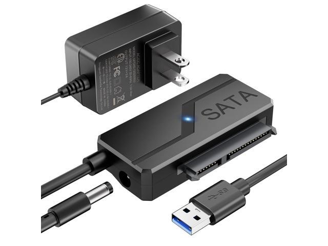3.5 Hard Drive Enclosure Bundle SATA to USB Adapter with Power with 12V ...