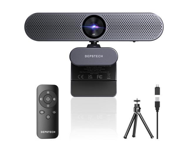 DEPSTECH 4K Webcam with Remote Control, Ultra HD Webcam with ...