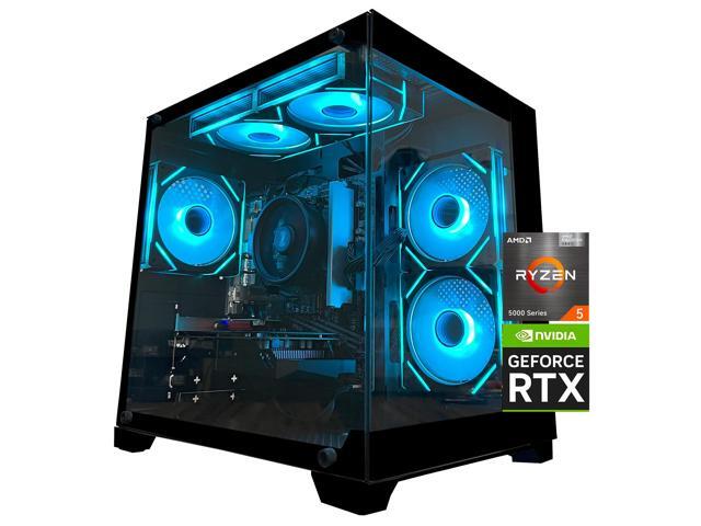 YAWYORE Gaming PC Desktop Computer,AMD Ryzen 5 5600,RTX3050 6GB,16GB ...