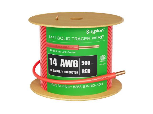 SYSTON CABLE TECHNOLOGY, 14 AWG Tracer Wire 600V Solid Conductor Direct ...