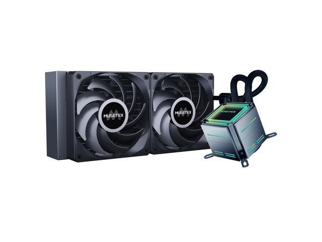 MUSETEX M240T 240mm AIO Liquid CPU Cooler for Intel LGA 1200/1151/1700 ...