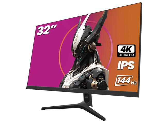 CRUA 32" Gaming Monitor,144Hz UHD(3840 * 2160P) IPS Monitors, Computer ...
