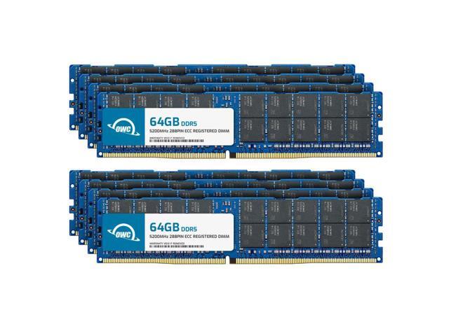 OWC 512GB (8x64GB) DDR5 5200 PC5-41600 CL42 2Rx4 288-pin 1.1V ECC ...