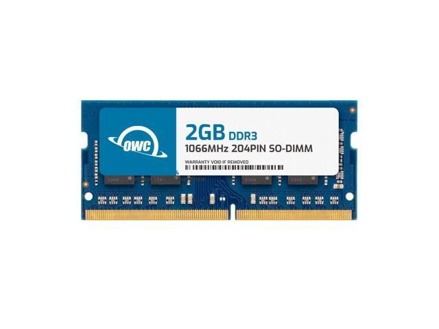 OWC 2GB DDR3 1066 PC3-8500 CL7 1Rx8 204-pin 1.5V Non-ECC SODIMM Memory ...
