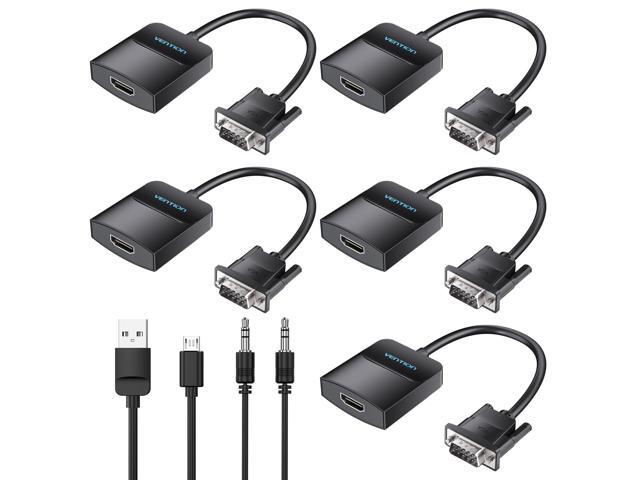 VENTION VGA to HDMI 5 Pack-1080P Video Dongle Adaptador VGA Converter ...