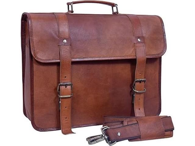 ALASKA EXPORTS Leather messenger bag for men vintage leather laptop bag ...