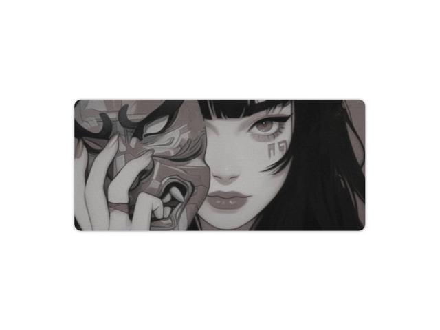 QEOPGNE Large Mouse Pad Gaming Mousepad Female Samurai Anime Girl Cool ...