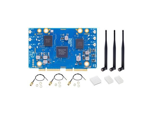 Banana Pi BPI-R4 NIC BE14 WiFi 7 Module for BPI-R4 Wireless Tri-Band ...