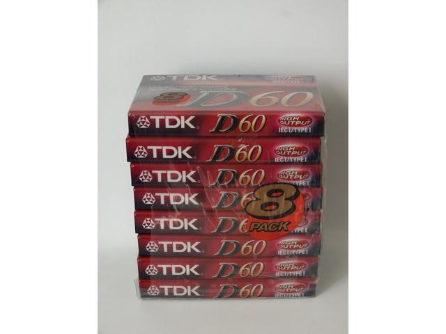 TDK Dynamic Performance D60 High Output IEC I/Type I - 8 Pack Audio Cassette Tapes - Newegg.com