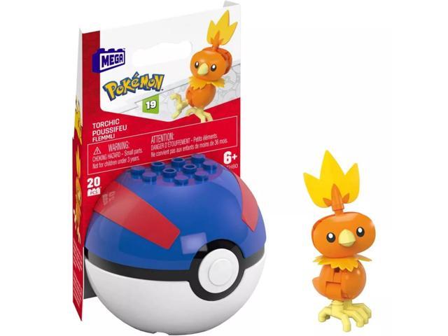 Pokemon Mattel DDC Mega Construx Poke Ball Torchic Orange - Newegg.com