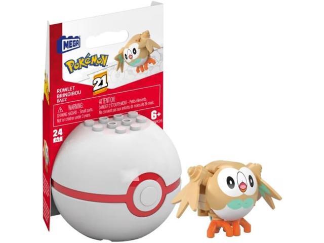 Pokemon Mattel DDC Mega Construx Poke Ball Rowlet Brown - Newegg.com