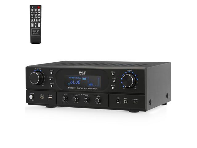 Pyle Home Theater Wireless Bluetooth Receiver Amplifier - 2x90W Dual ...