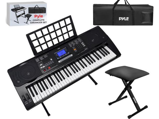 Pyle 61-Key Digital Musical Karaoke Keyboard - Portable Electronic ...