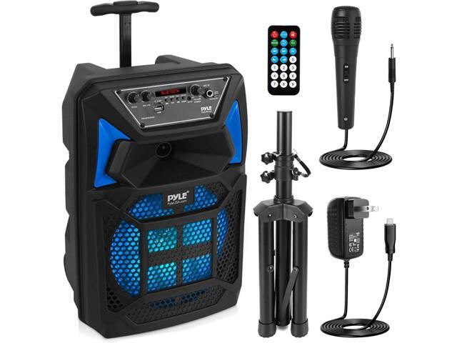 Pyle Portable Bluetooth PA Speaker System Kit - Karaoke Speaker with ...