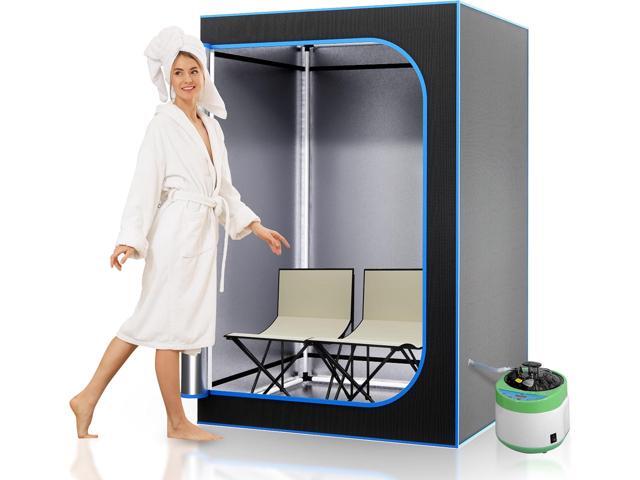 SereneLife Portable Steam Sauna - One Person Infrared Sauna with Two ...