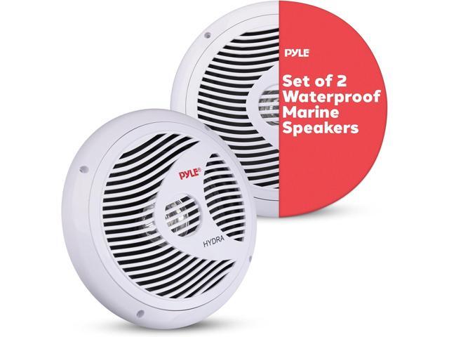 Pyle 8'' Waterproof Marine Speakers - 180W Full Range Dual Cone Stereo ...
