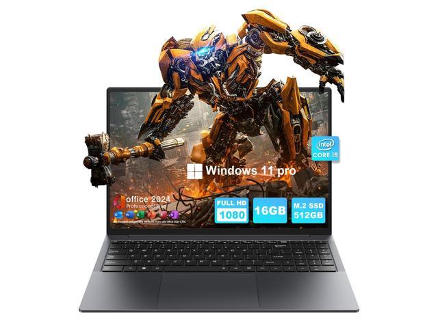 TPV 16" Laptop Computer Intel Core i5 Processor, Windows 11 Pro Laptop ...