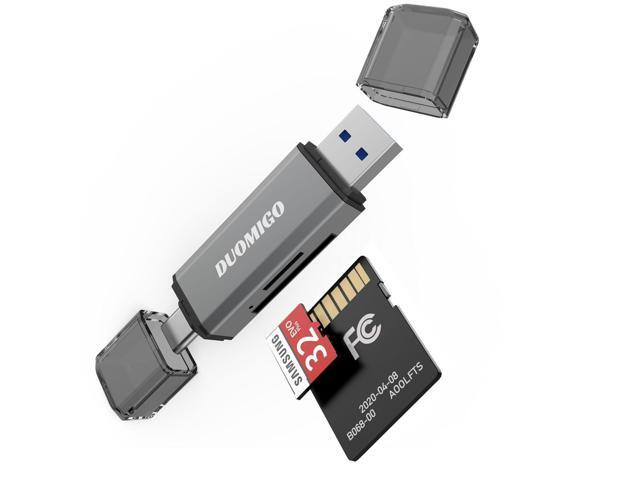 Duomigo USB C & USB-A Dual SD Card Reader, Memory Card Adapter for SD ...