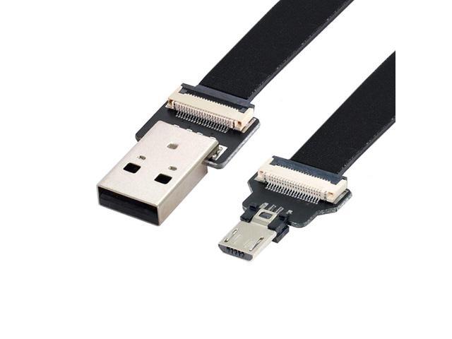 Micro USB Flat Cable USB 2.0 Male to Micro USB Male Ribbon Flex ...