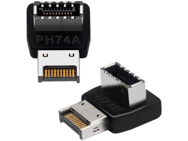 2pcs Overmold USB 3.1 Front Panel Header Male to Female Type-E ...
