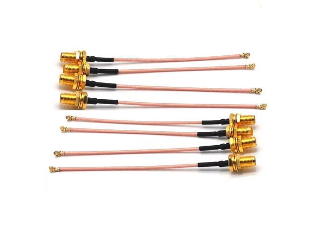 8PCS 20CM IPX/UFL to RP-SMA Female Extension Cord Antenna WiFi Pigtail ...