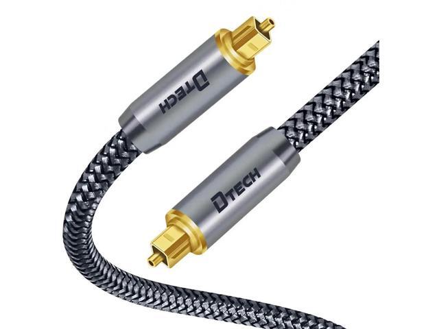 DTECH Toslink Digital Optical Audio Cable 3ft for Soundbar TV Receiver ...